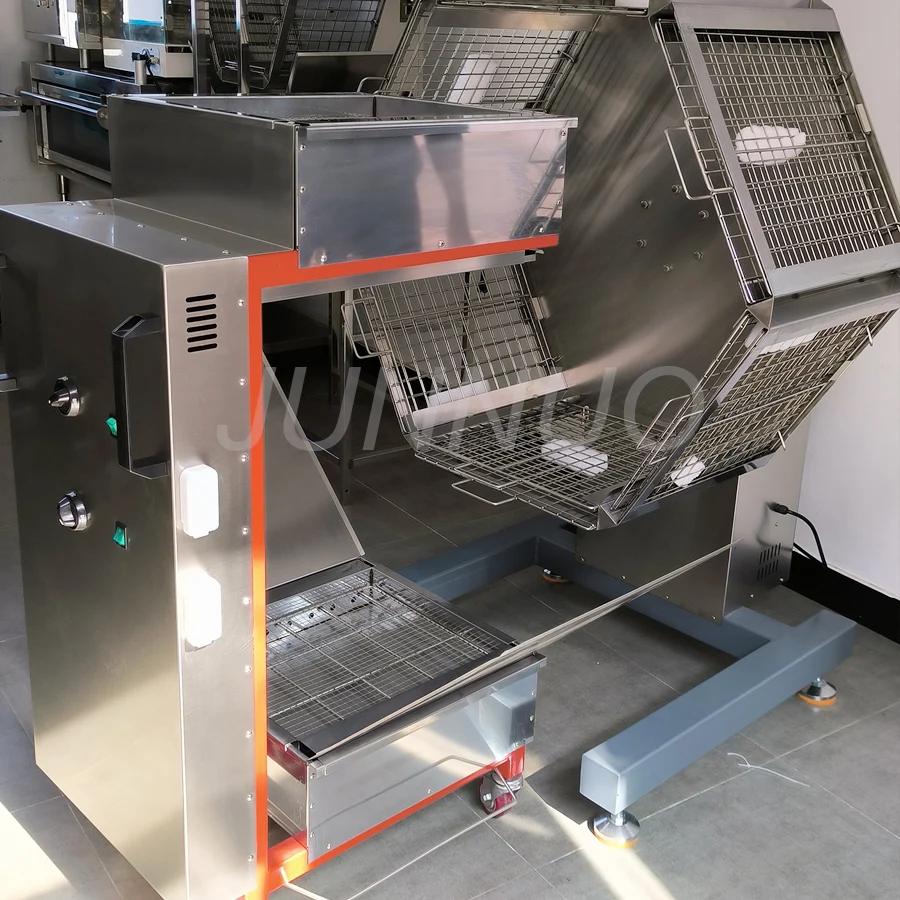 Stainless Steel Hanging Rotating Bbq Grill Charcoal Burner Charcoal ...