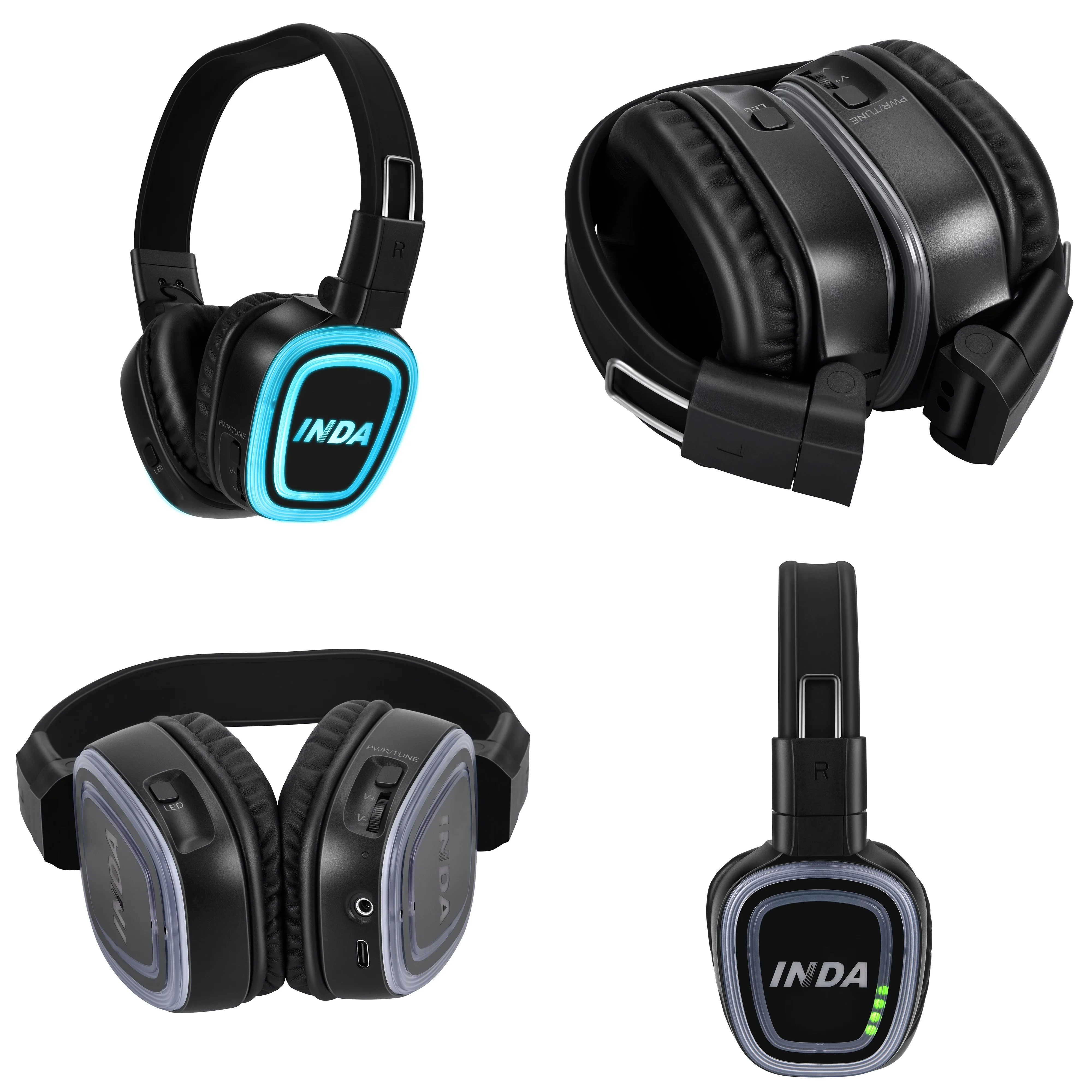 Inda Headband Style Foldable Wireless Headset - 10~12 Hours