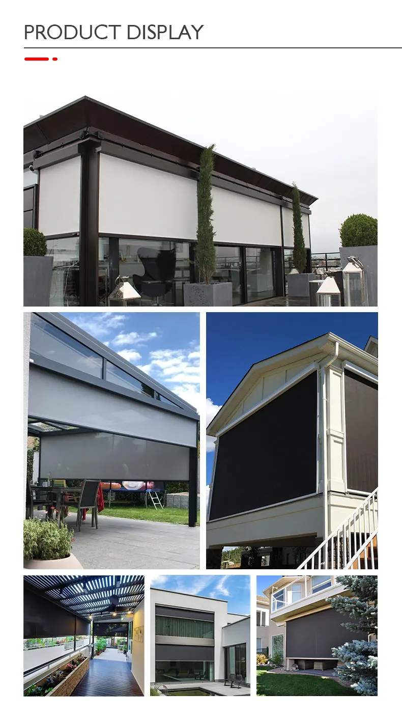 Hot Selling Outdoor Patio Retractable Inside Pull Vertical Awning