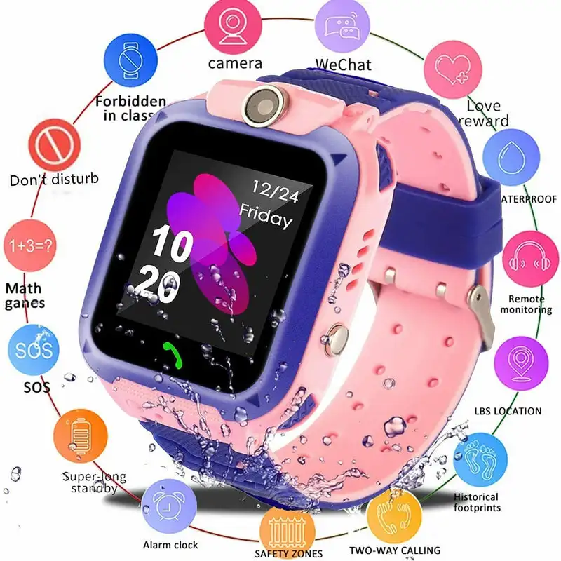 GPS Kids Smart Watch IP67 Waterproof Children's Student Watch GPS ...