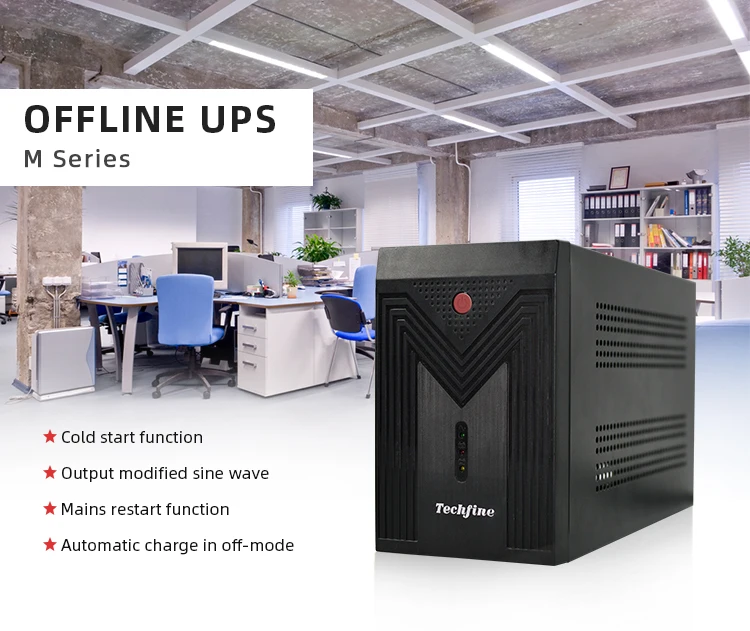 Techfine MT-1200 UPS - Reliable Power Backup for 110vac & 220vac