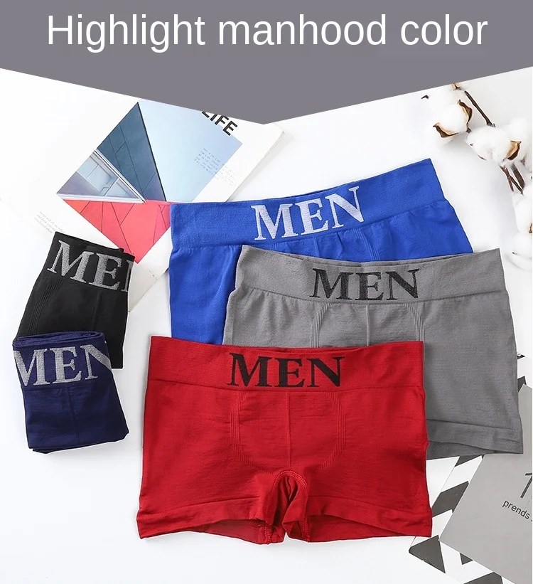 Brand Men's Wholesale Underwear Boxer Shorts Polyester Seamless ...