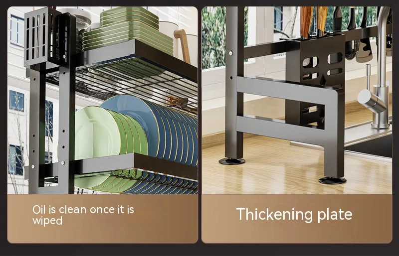 Sustainable Dish Drainer Rack - Efficient Kitchen Storage