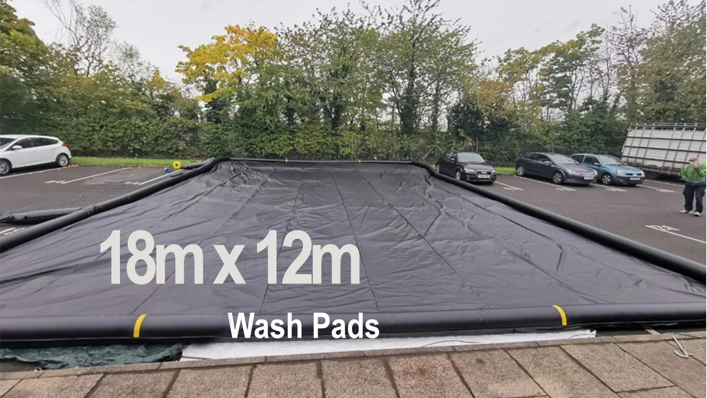 Heavy Duty PVC Containment Mat - Waterproof Car Wash Pad