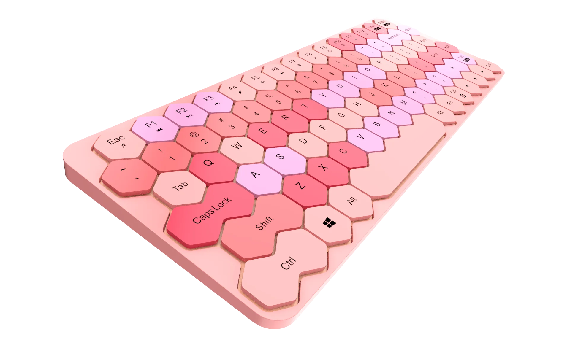Geezer 2.4g Wireless Bluetooth Charging Kb For Bottom-case Hexagon ...