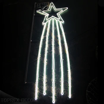 Outdoor Street 2d Led Flag Street Christmas Decoration Pole Motif Light ...