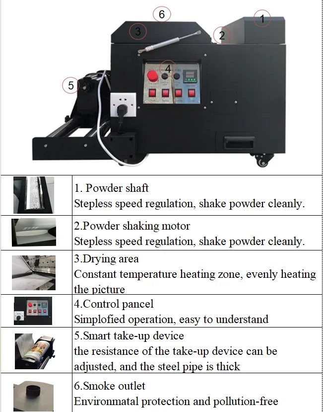 Supercolor Shaking Powder And Baking Machine For Dtf Printer Roll To ...