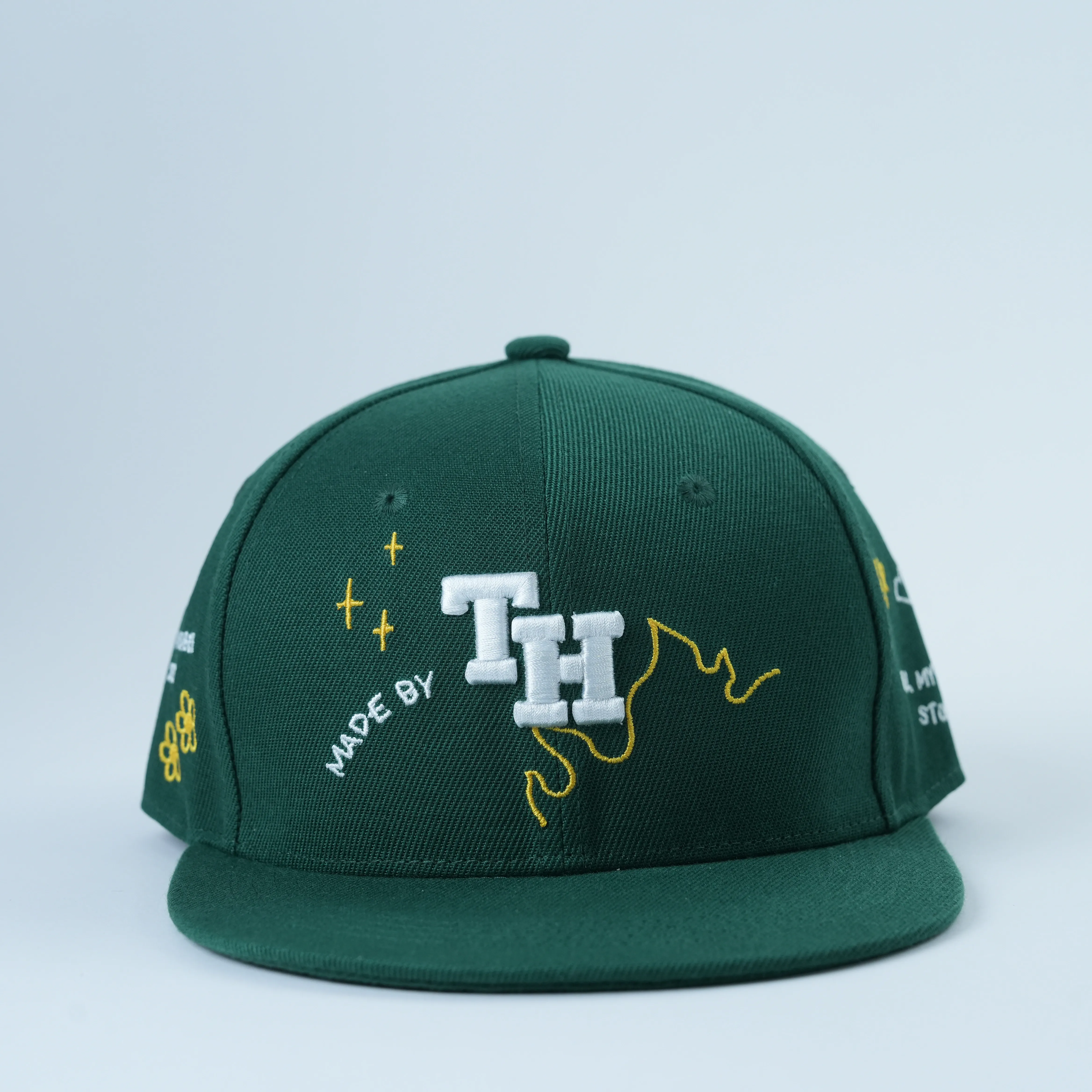 Custom 3D Embroidery Logo High Quality Snapback Cap Hip Hop Caps With ...