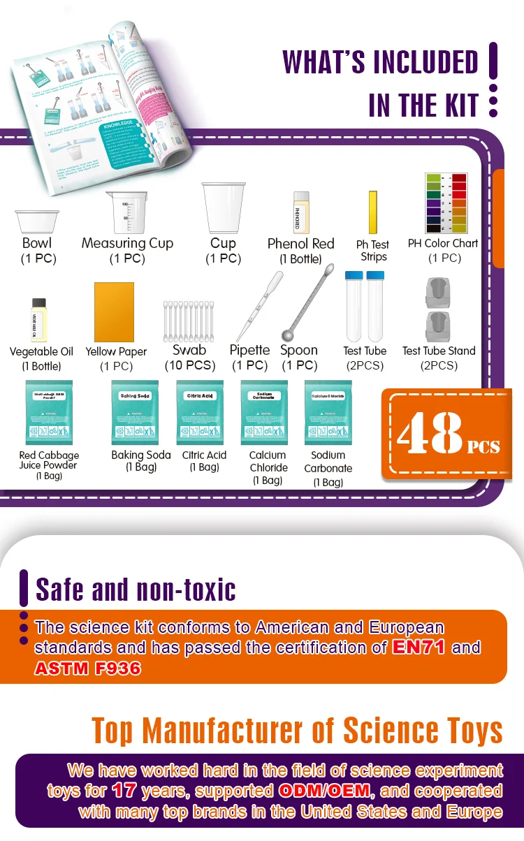 STEAM Color Changing Chemical Kit - Educational DIY Science
