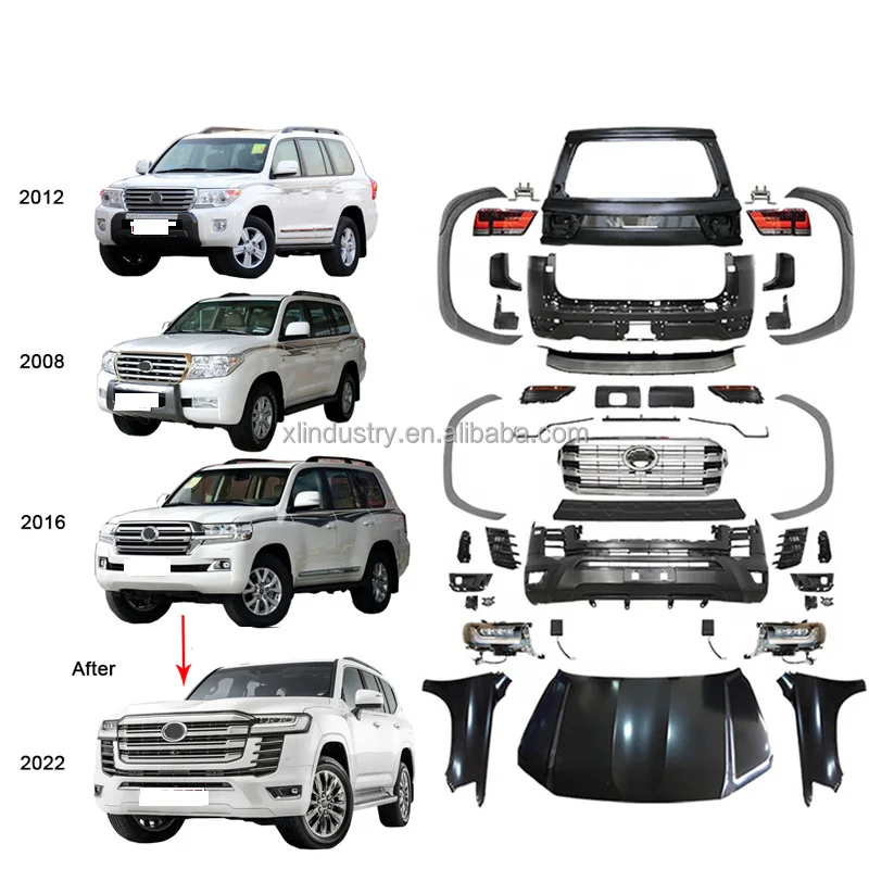 Car Modification Parts Body Kit For Toyota Land Cruiser Lc200 Upgrade ...