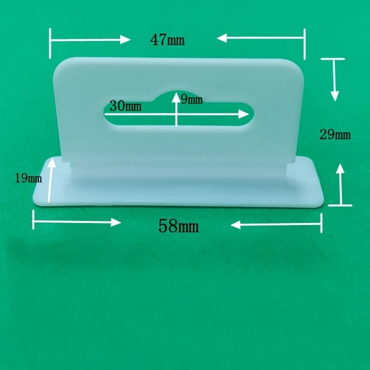 59 Mm Black Plastic Hang Tags Hooks for Box Package Display