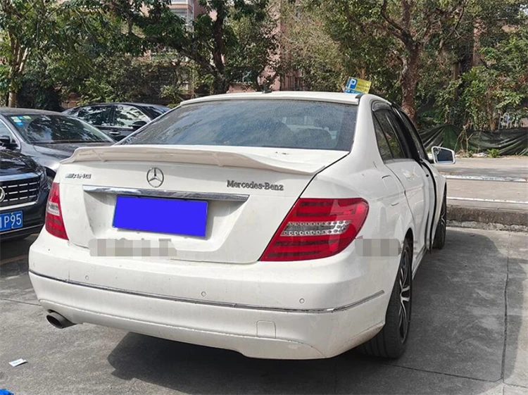 For Benz W204 Spoiler 2008-2014 C200 C220 C250 Lip Spoiler Style R Car ...