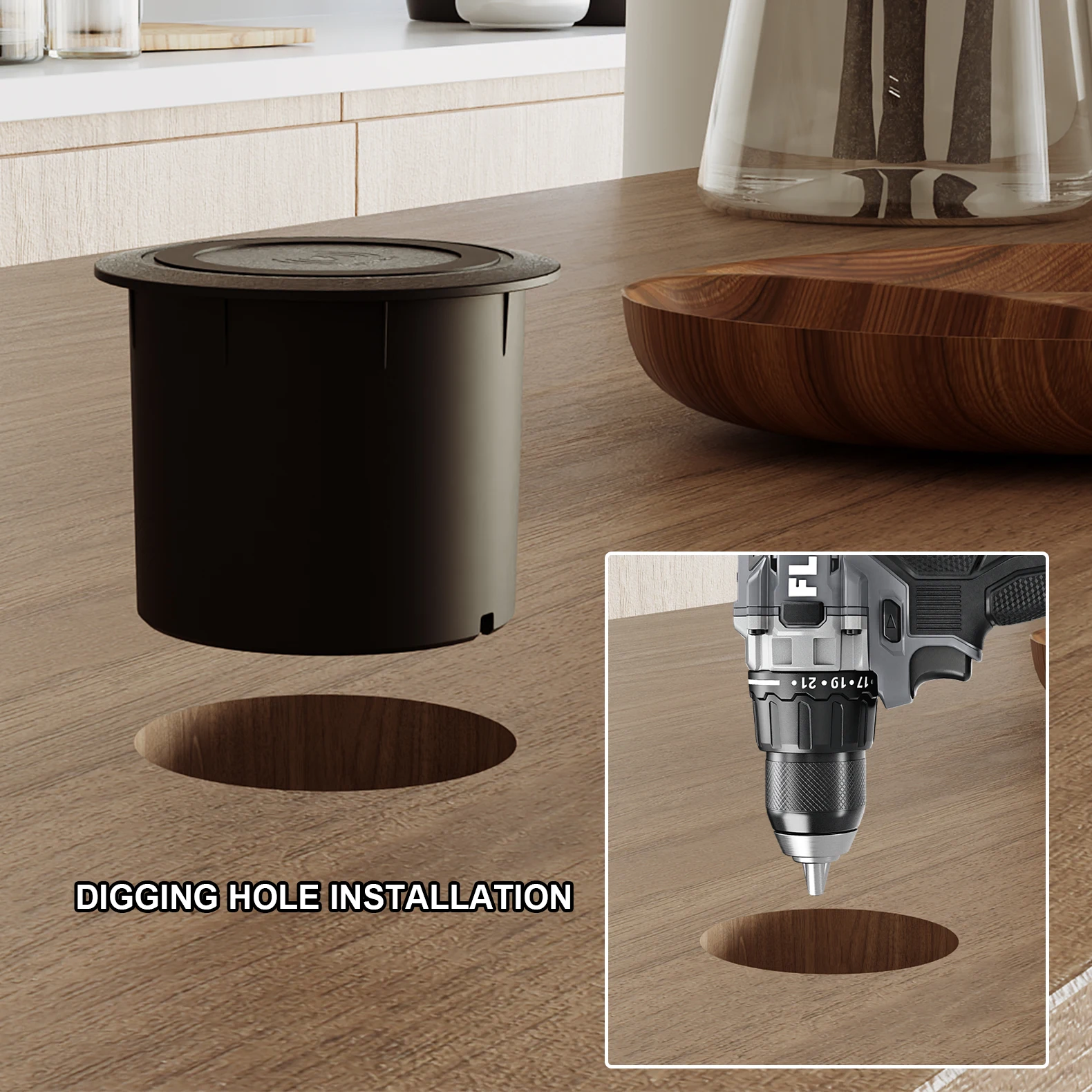 Smart Office Coffee Shop Table Furniture Pop Up Usb Ports Embedded Qi ...