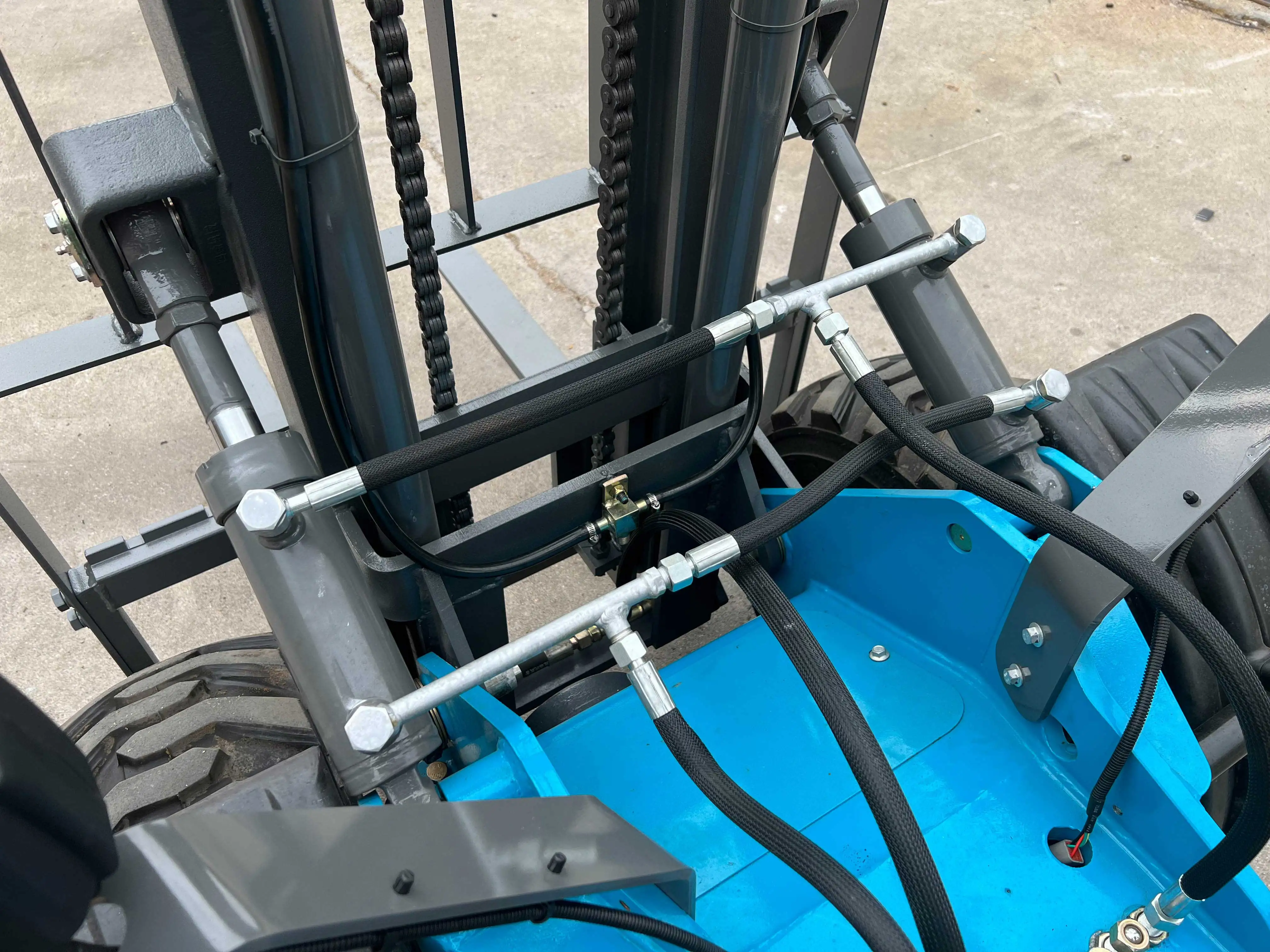 Aolite Fl12 Electric Forklift Loader Electric Mini Front End Compact ...