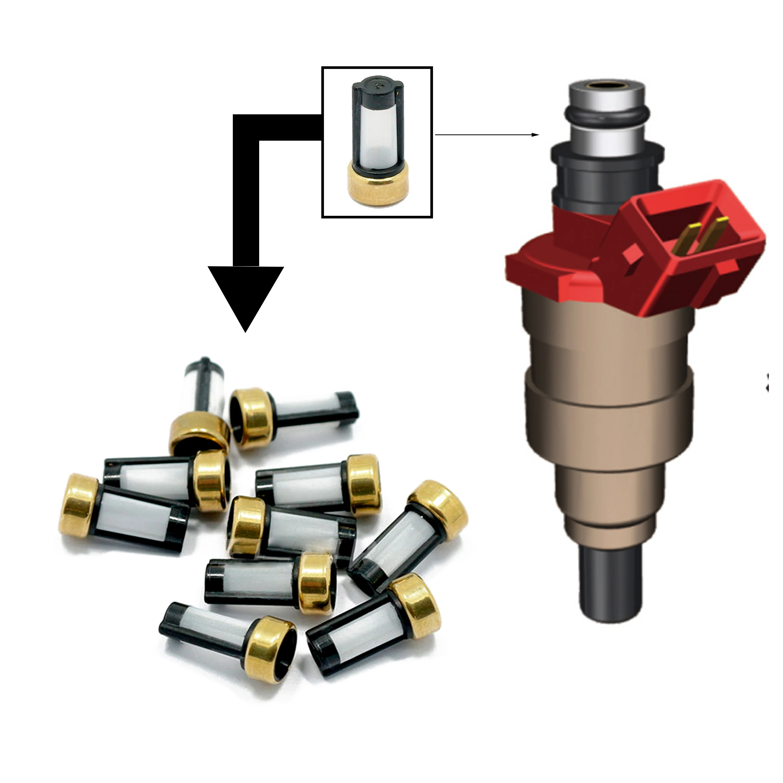Universal Fuel Injector Micro Filter Asnu03c Auto Parts Replacement ...