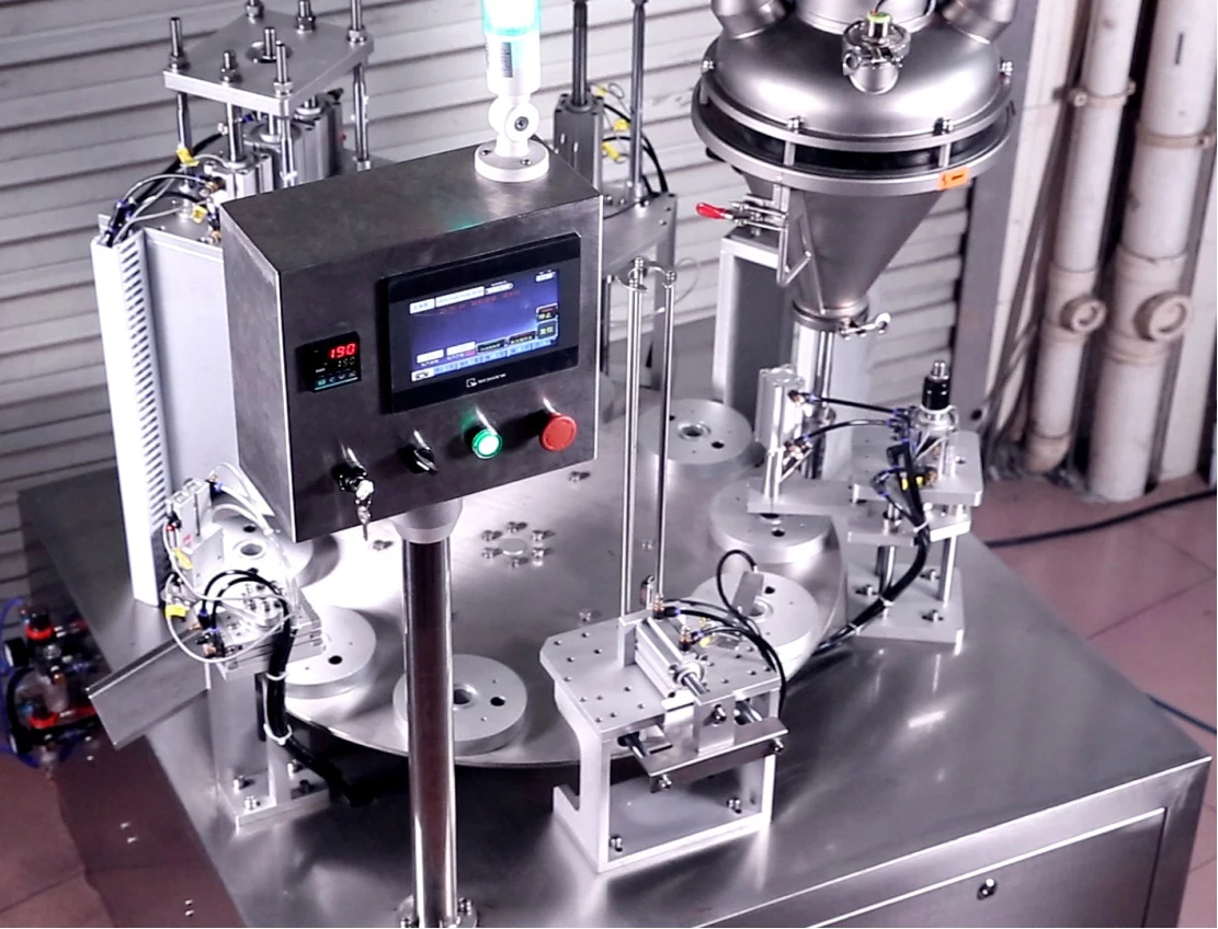 Rotary Aluminum Nespresso Filling Sealing Machine Sr-1 - Buy Nespresso ...