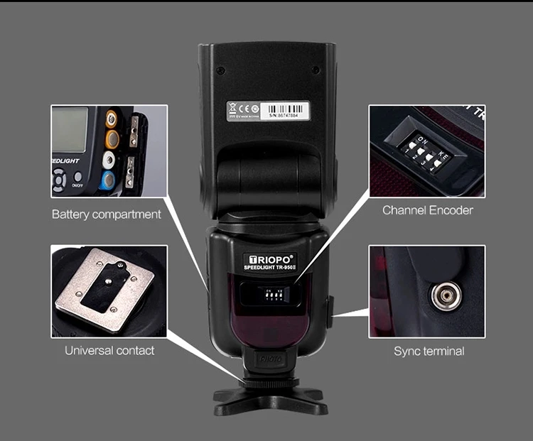 Triopo TR-950II Flash Light Speedlite - Universal Compatibility