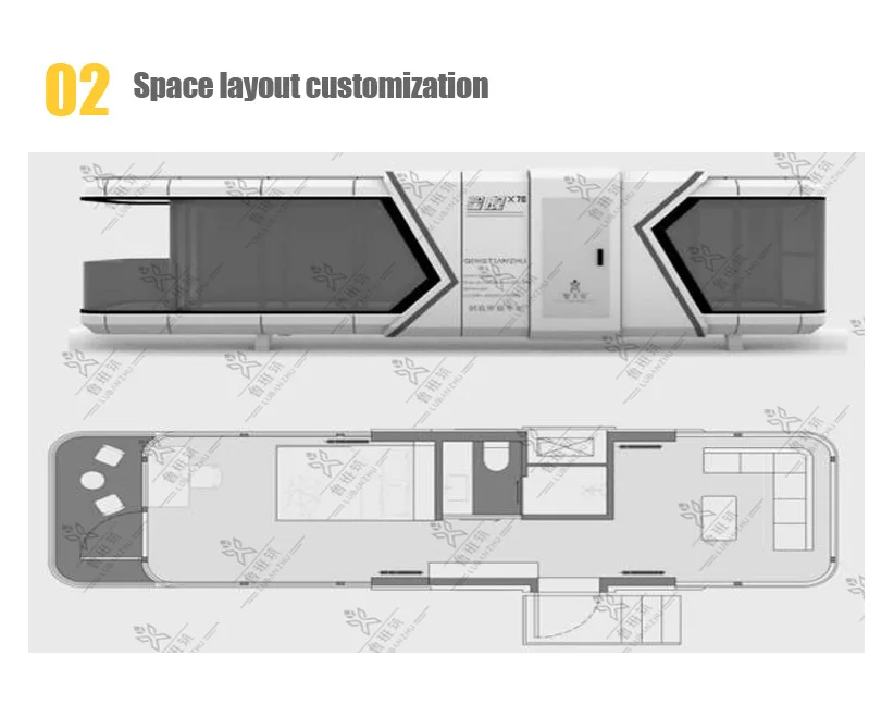Living Container House Prefab Homes Modular Portable Space Capsule ...