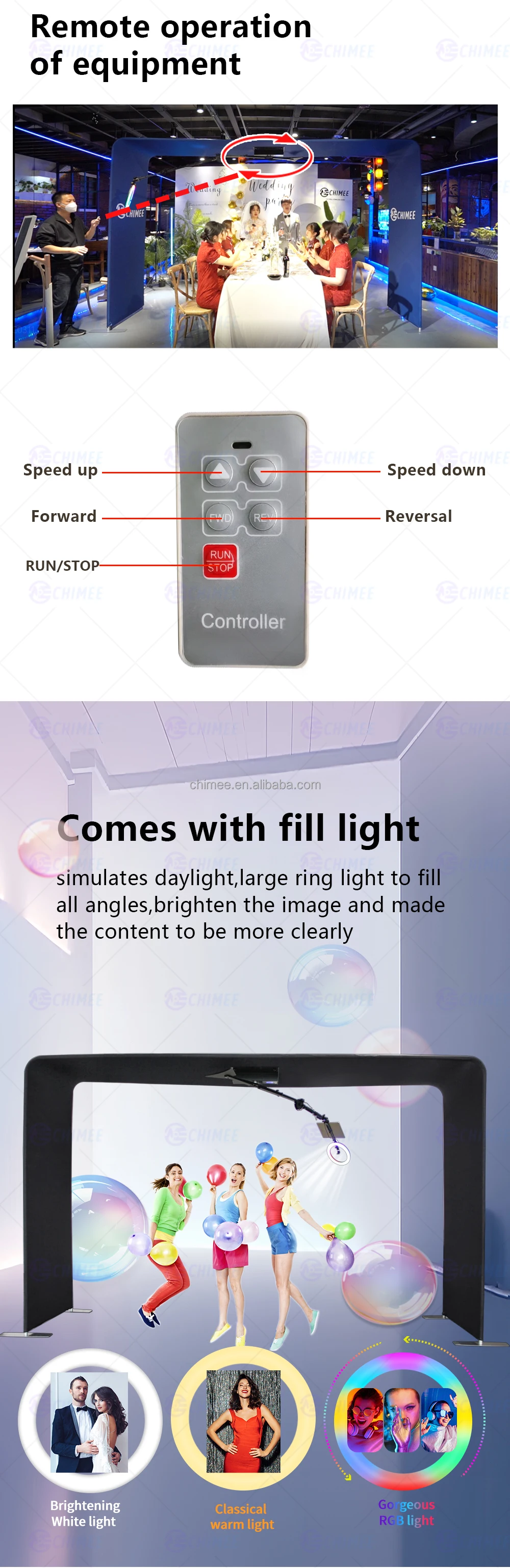 360 Photo Booth - Rotating Video Machine Automatic Photobooth