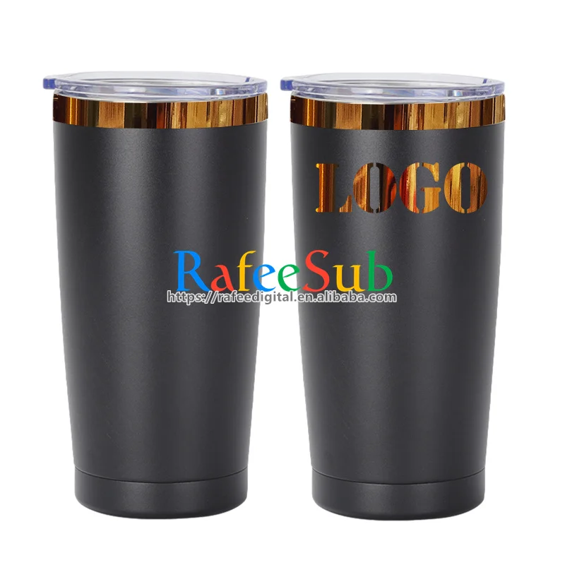 Wholesale 20oz 20 oz Copper Plated Laser Engraved and Black White ...