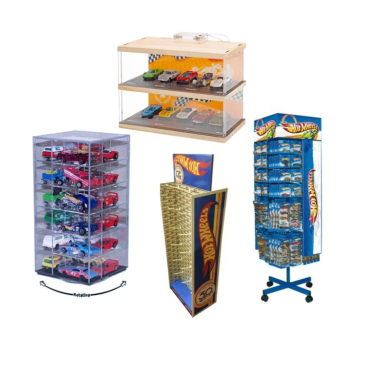 Cardboard Acrylic Display Case Hot Wheels Metal Floor Wood Carded Case ...
