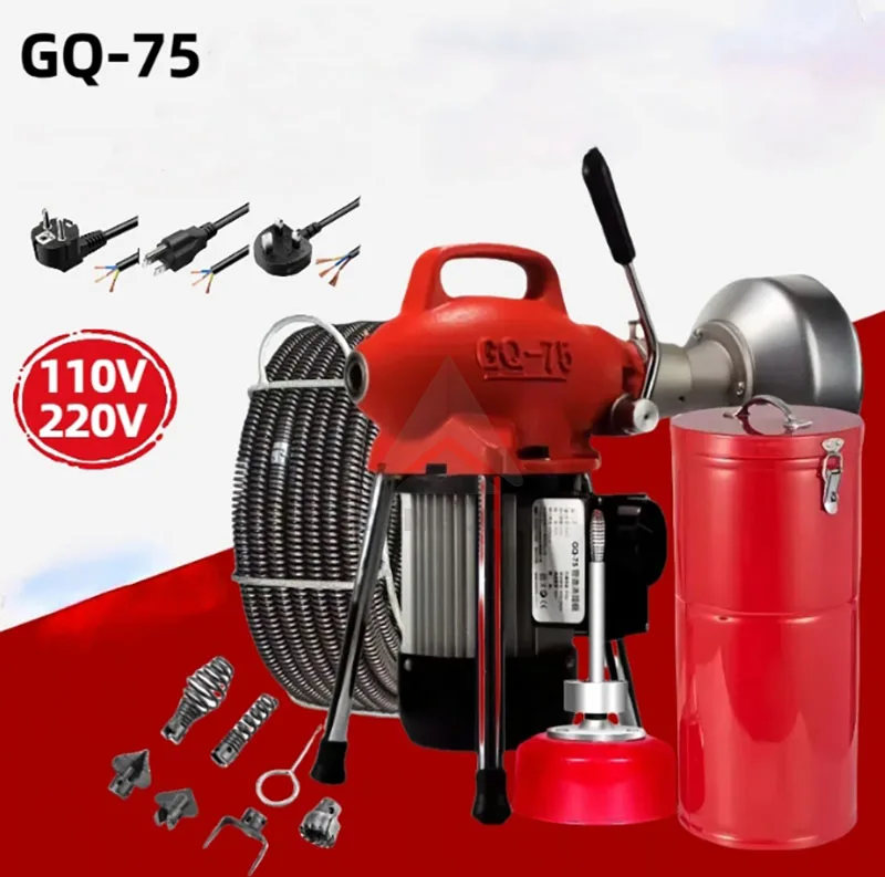 Electric Drain Snake Sewer Drainage Dredge Unblocking Pipeline Cleaning ...