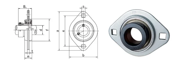 PFL 205 Pressing Steel Bearing Units - Stable Performance