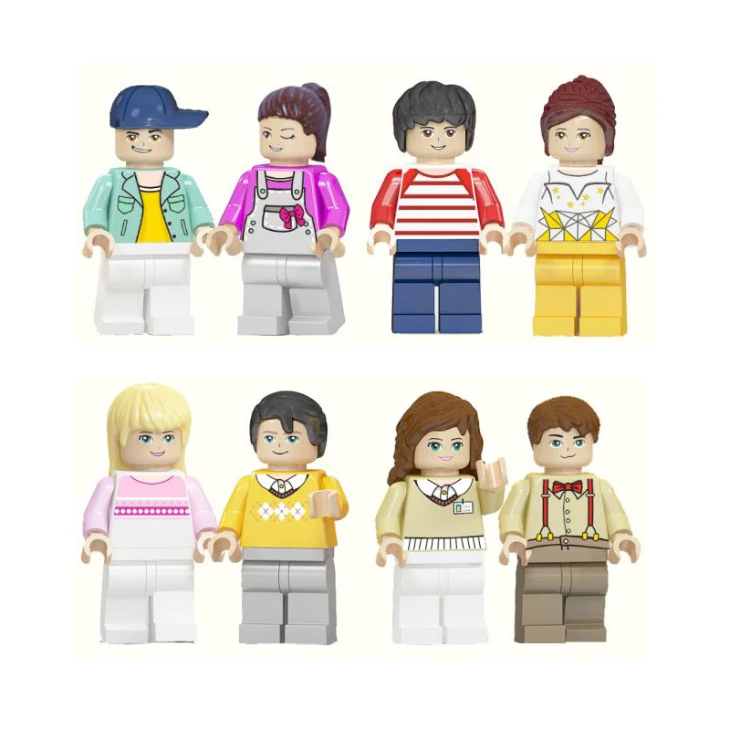 4cm Princess Cartoon Action Building Block Toys Gifts Abs Figure Blocks ...