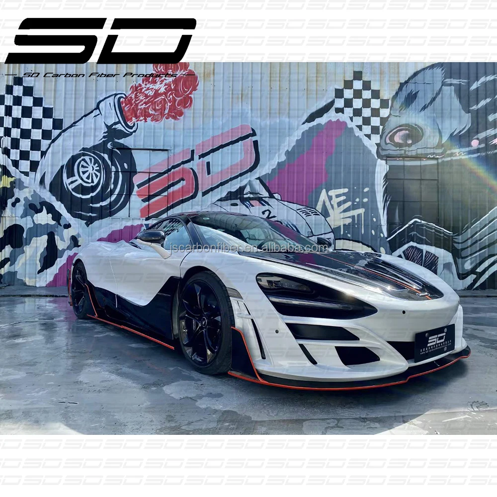 Upgraded M Style Dry Carbon Fiber Body Kit Car Bumpers for McLa-ren ...