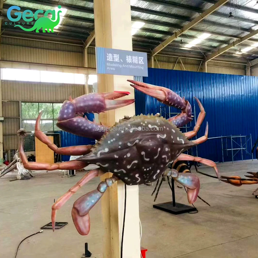 Gecai Amusement Park Life Size Animatronic Water Animals Robotic Blue ...