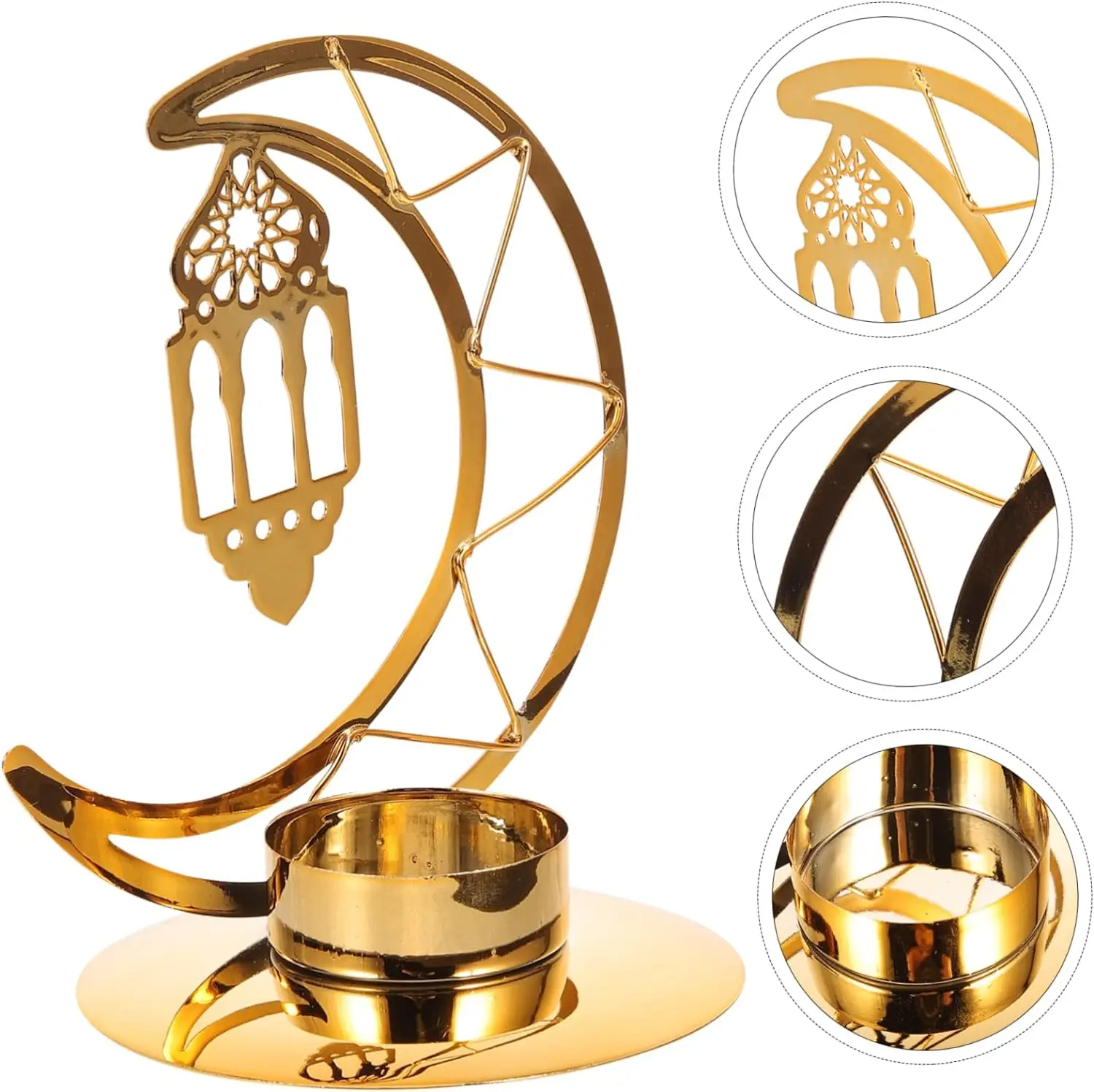 Candlestick Crystal Candelabra Candle Table Centerpiece Muslim Gift ...