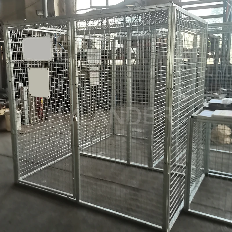 Warehouse Cage Customize Double Door Industrial Big Security Steel Wire ...