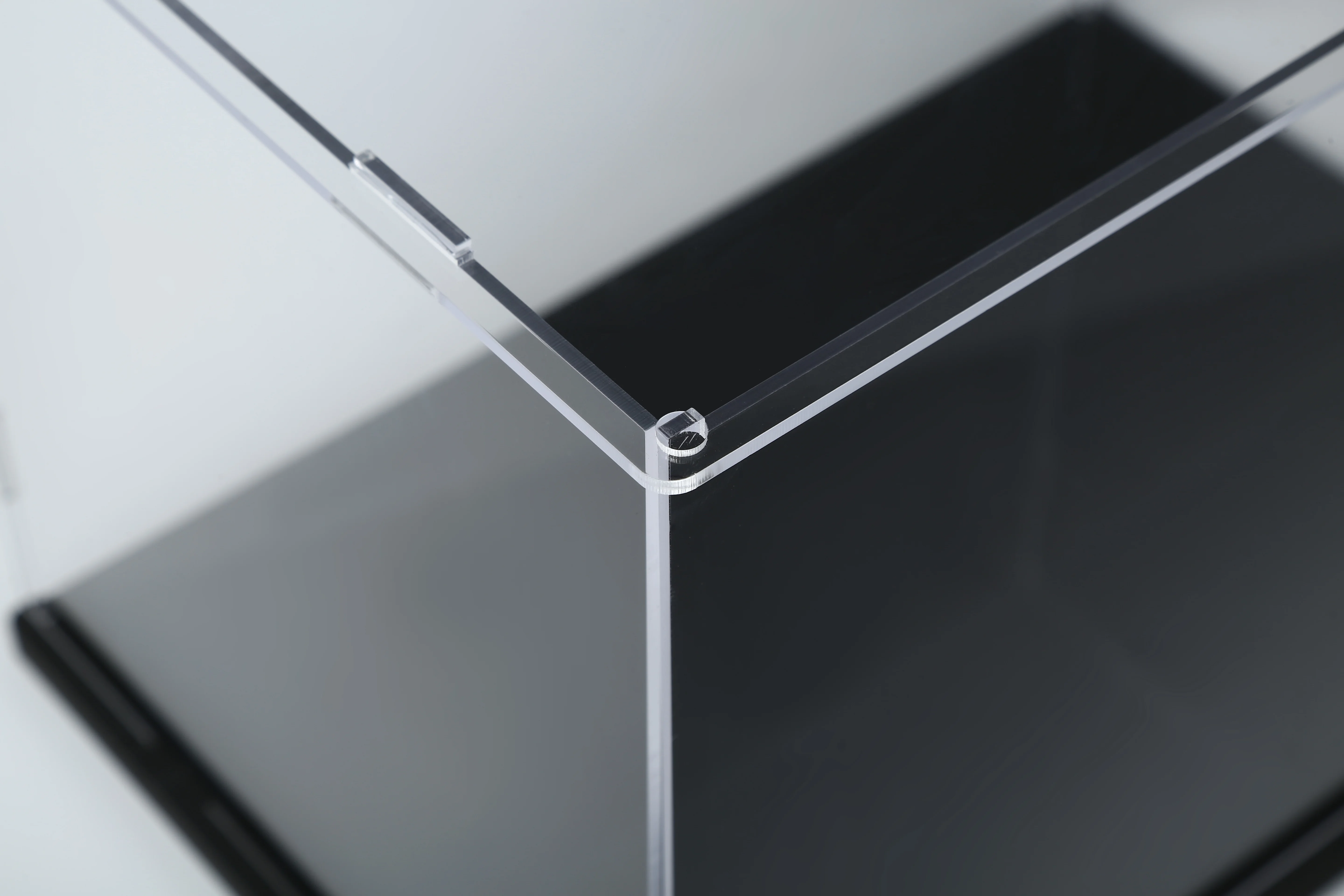Acrylic Display Box With Black Lid Acrylic Gift Toy Box Removable ...