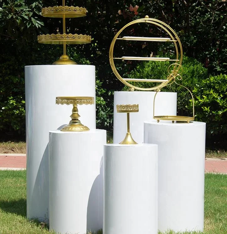 Cylinders Pedestal Decor Stand Round Pillars Plinth Column Cake Dessert ...