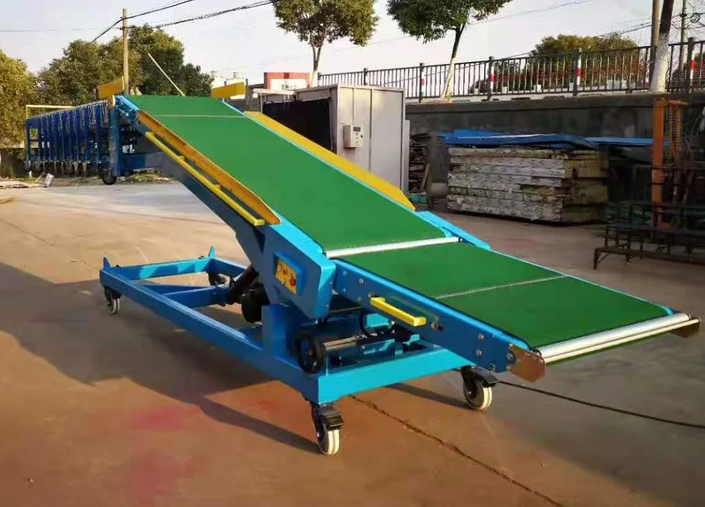 Mx Truck Container Powered Loading Unloading Roller Conveyors With ...