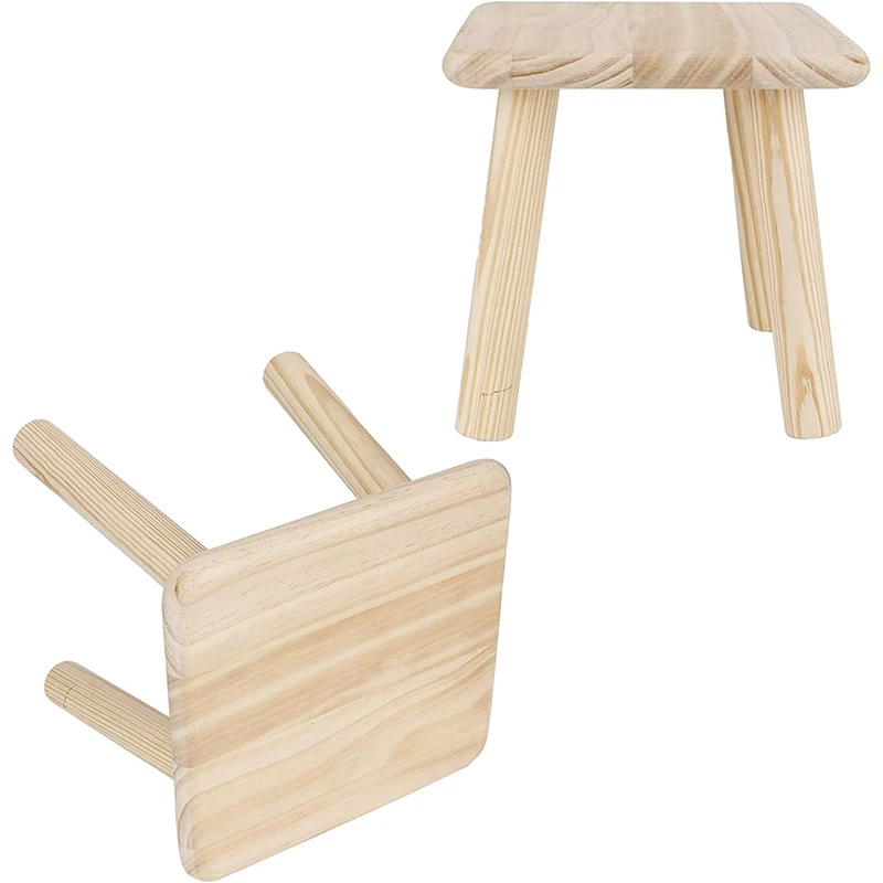 Custom Multi Purpose Household Wood Stools Cute Small Bench Child Seat ...