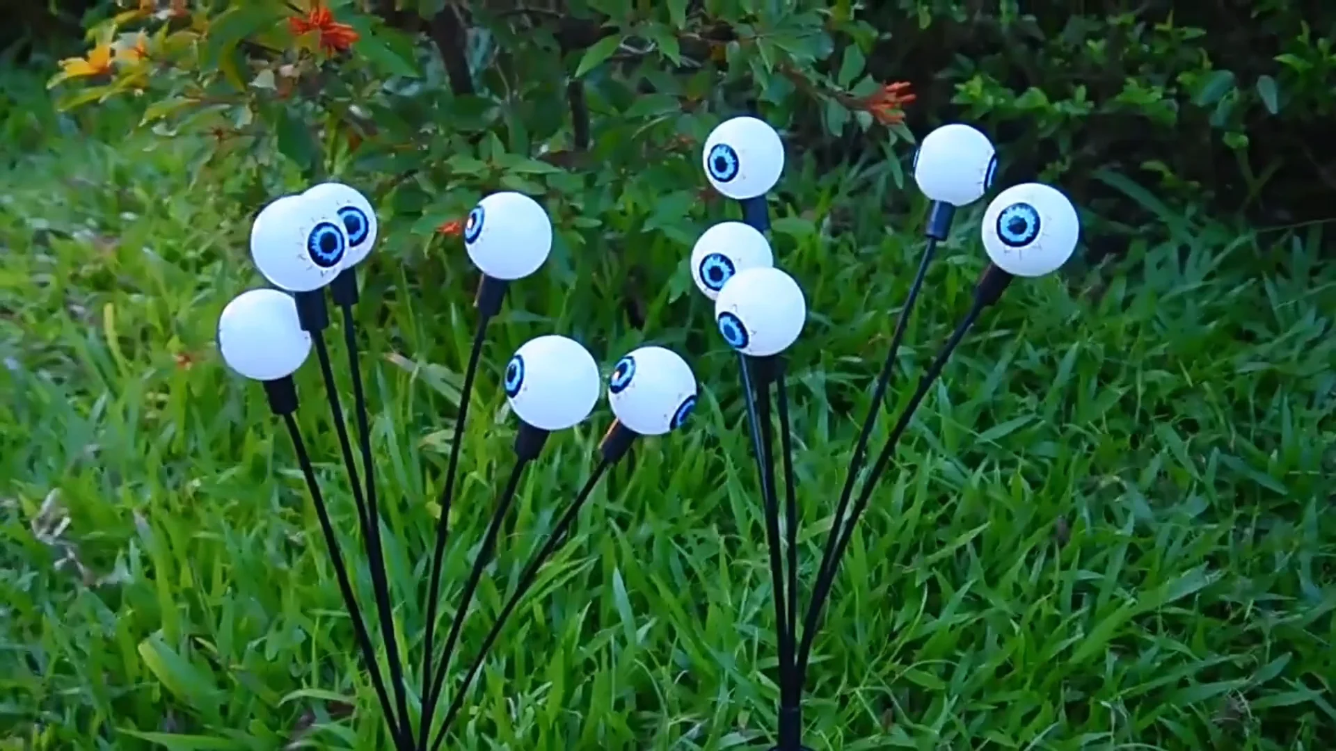 Led Solar Eyeball Halloween Pathway Light Waterproof Outdoor Lights For ...