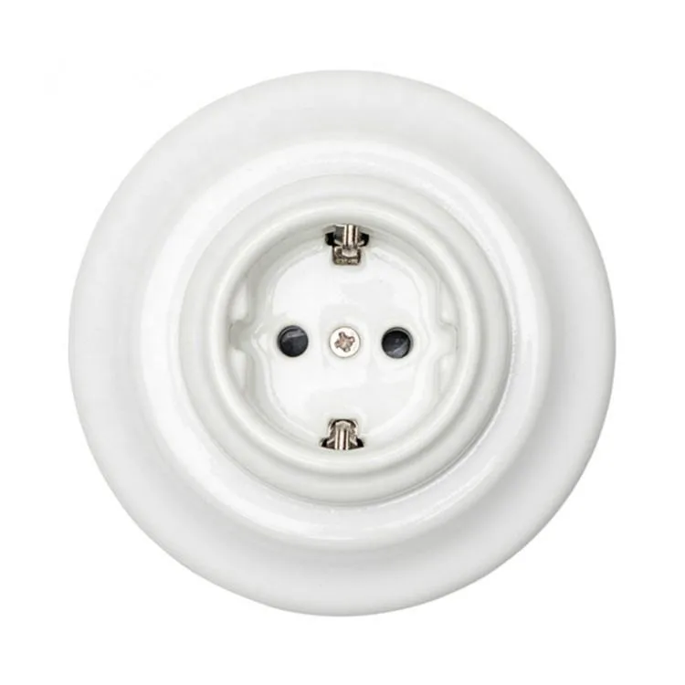 Wholesale Flush Mounting Ceramic Socket Electrical Europe Wall Socket ...