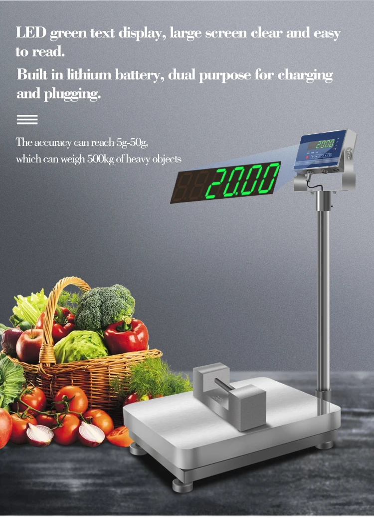 Htw-b2 300kg/500kg High Precision Wireless Scale Weighing Platform ...