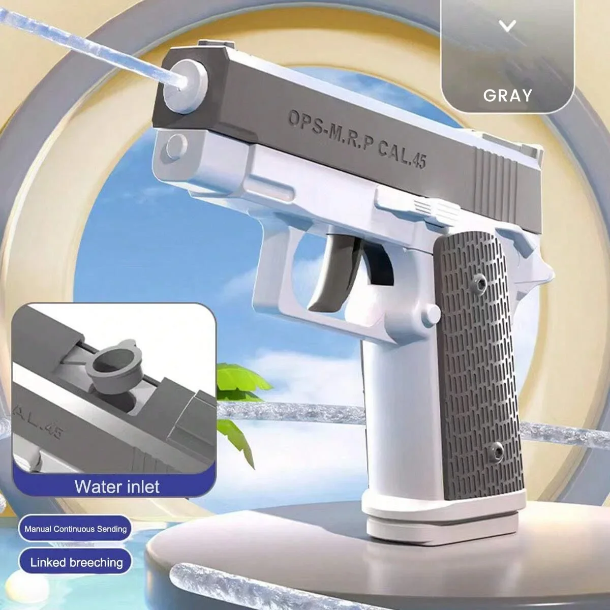 M1911 Outdoor Summer Pool Beach Shooting Games Water Blaster Pistol Toy ...