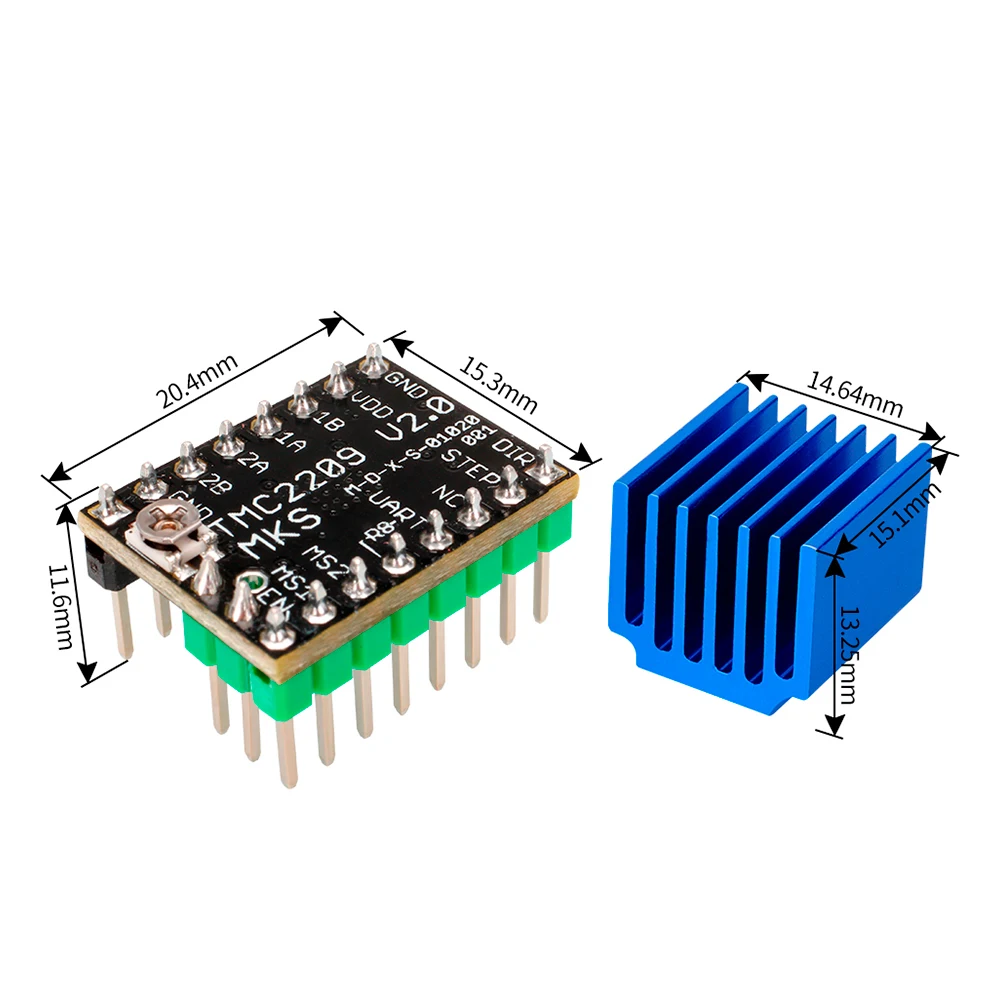 MKS TMC2209 Stepper Motor Driver for 3D Printers - Silent & Efficient