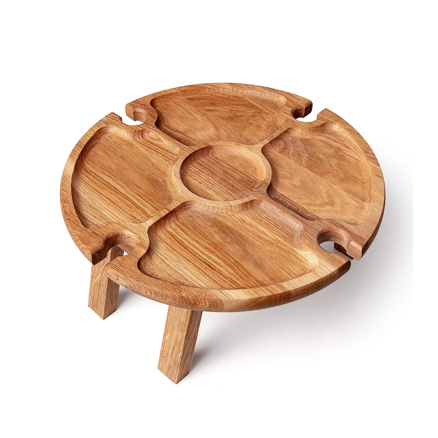 Multifunctional Compartmentalized Acacia Wooden Trays Charcuterie Board ...