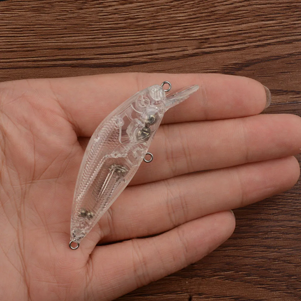 70mm 5g Unpainted Floating Crankbait Big Eyes Blank Long Bill Fishing ...