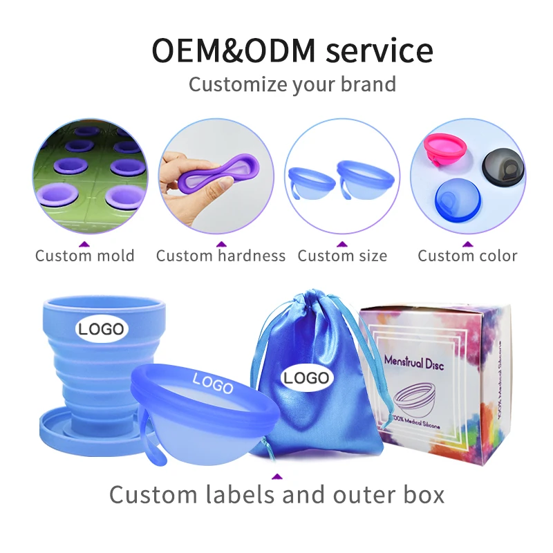 Furuize Ring Disc Disco Menstrual Disk Reusable Menstrual Disc Silicone ...