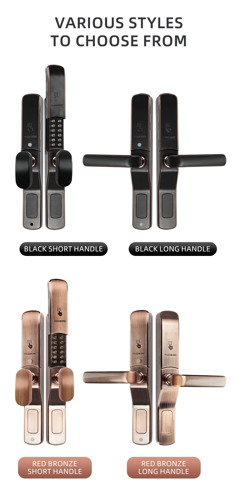 Outdoor Double-sided Mechanical Password Lock Waterproof Not Hollow Out ...