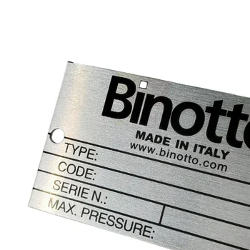 Metal Printing Aluminum Label Etched Stainless Steel Name Plates Tag ...