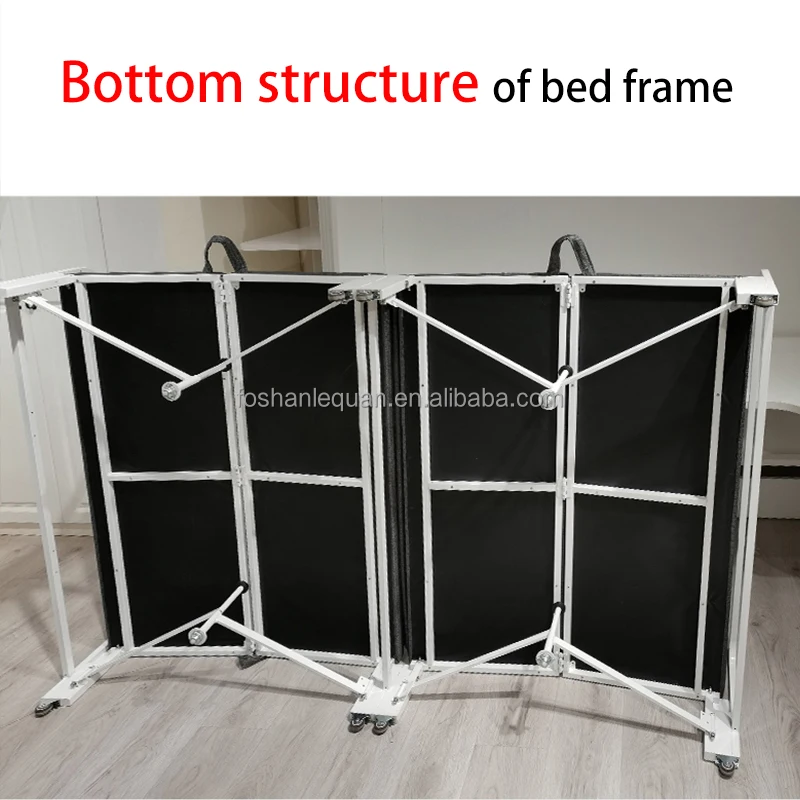 Portable Folding Bed - Durable Metal Frame & Mattress