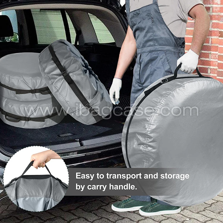 OEM Custom Heavy Duty Car Wheel Storage Spare Tire Cover With Handle ...