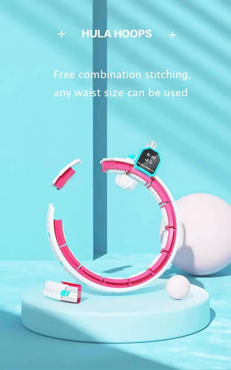 Plastic Detachable Hula-hoop Sport Smart Hu La Hola Hoops Weight Loss ...