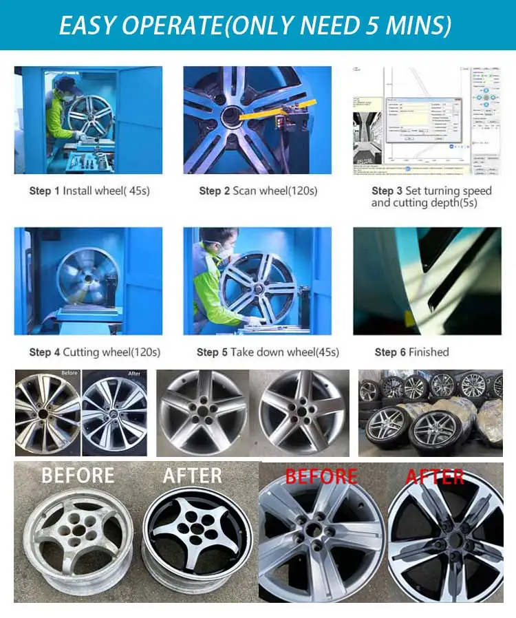 Gubot Laser Scanning Cnc Wheel Diamond Cut Machine Easy To Operate ...